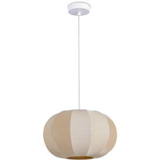 Paco Home Paco Home - Suspension Lampe Suspendue Salon Chambre Salle &agrave; Manger Moderne Nylon E27 Beige, Lampe &agrave; suspension - Type 1
