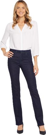 NYDJ Damen Petite Size Marilyn Straight Leg Jeans, Rinse, 36 Zierlich