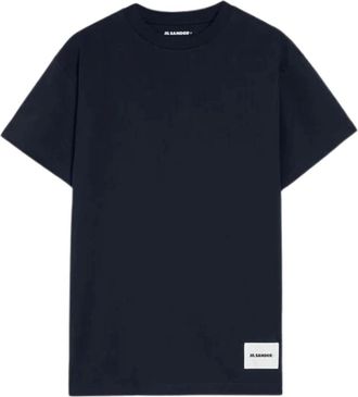 Jil Sander Homme, Tops, Bleu, Taille: M Lot de 3 T-shirts &agrave; Manches Courtes