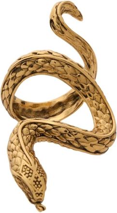 Roberto Cavalli Femme, Accessoires, Gris, Taille: 53 MM Antique Snake Ring