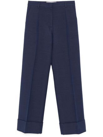 Valentino Garavani pantalon droit à taille haute - Bleu