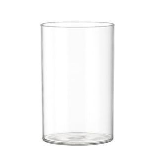 Generic Lot de 2 vases cylindriques transparents en plastique PET transparent pour fleurs - Vase hydroponique pour plantes - Seau de conditionnement (moyen)