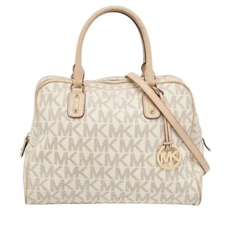Michael Kors Pre-owned Cuir sacs-main - Femme - Pre-owned - Beige - Taille: ONE Size
