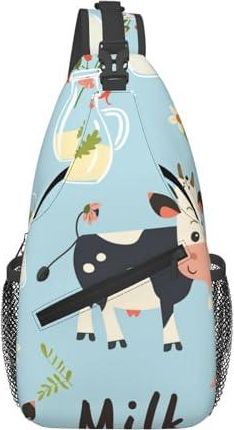 Generic Milk And Cows Sac &agrave; bandouli&egrave;re de voyage pour homme Sac &agrave; dos de randonn&eacute;e
