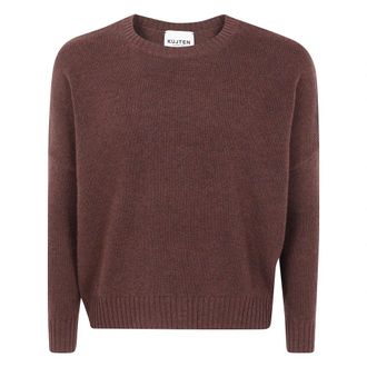 Kujten Romelie Rundhals-Pullover - - Knitwear - Damen - Braun - M