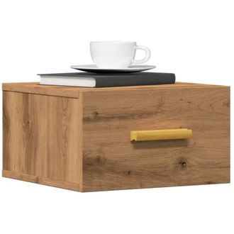 vidaXL Tables de chevet murales 2 pcs ch&ecirc;ne artisanal 35x35x20 cm Vidaxl