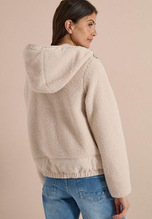Cecil Fellimitatjacke mit Softshell-Details und Kapuze