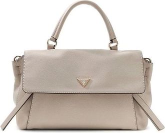 Guess Devon Henkeltasche mit &Uuml;berschlag - - Bags - Damen - Beige - ONE SIZE
