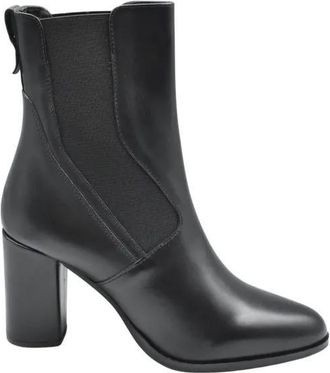 Janet & Janet Stiefel - Pointed Toe Black Ankle Boots - Gr. 36 (EU) - in Schwarz - f&uuml;r Damen
