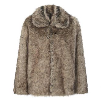 Liu Jo Kunstpelz Eco-freundliche Jacke - - Jackets - Damen - Braun - 2XS