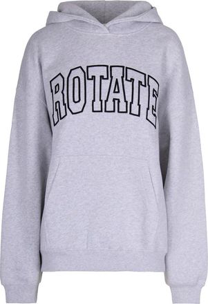Rotate Rotate Birger Christensen, Femme, Sweatshirts et sweats &agrave; capuche, Gris, Taille: 36 FR Heavy Sweat Sweat &agrave; capuche