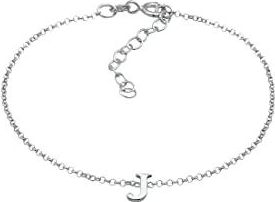 Elli Bracelet Femmes pendentif lettre J Basique en argent sterling 925