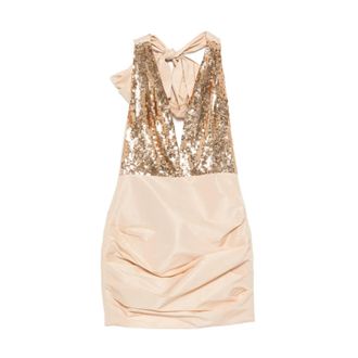 Elisabetta Franchi Abito Corto Q61 - - Dresses - Damen - Beige - XL