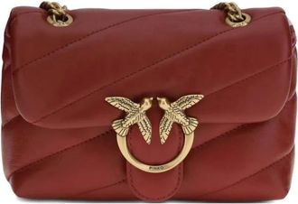 Pinko Pinko, Femme, Sacs, Rouge, Taille: ONE Size Love Puff Baby Cl Sheep Nappa