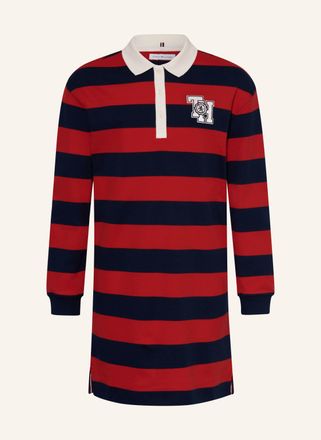Tommy Hilfiger Jersey-Polokleid blau