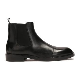 Kazar Schwarze Leder Chelsea Stiefel - - Shoes - Herren - Schwarzk - 41 EU