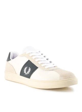 Fred Perry Herren Sneaker wei&szlig; Nubuk-/Veloursleder
