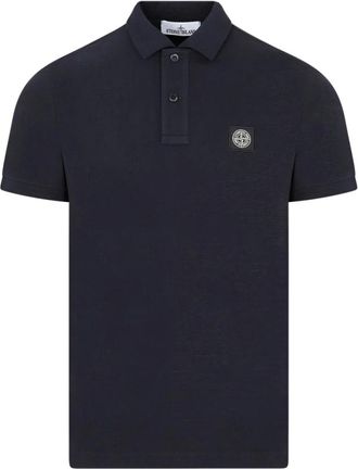 Stone Island Homme, Tops, Bleu, Taille: S Polo en coton