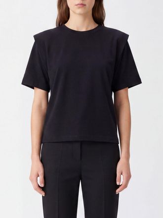 Isabel Marant T-shirt &agrave; col rond en coton avec &eacute;paules tombantes