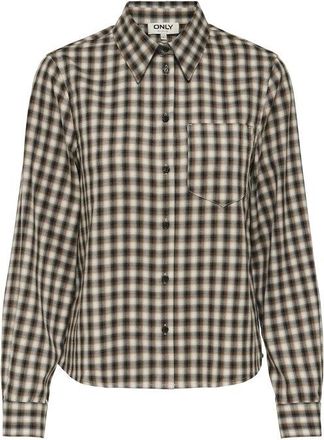 Only Hemd Liva 15355446 Beige Regular Fit