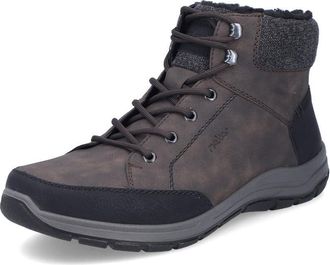 Rieker Herren Schnürstiefel 03640, Männer Stiefel, lose Einlage,Boots,Winterstiefel,Winterschuhe,uebergangsstiefel,braun Kombi (25),45 EU / 10.5 UK