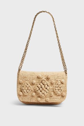 Gerard Darel Port&eacute; travers en raphia - ARCHIE - Ficelle