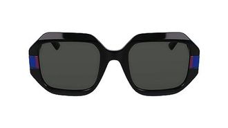 Karl Lagerfeld Karl Lagerfeld Womens Sunglasses KL6124S - Black with Solid Green Lens