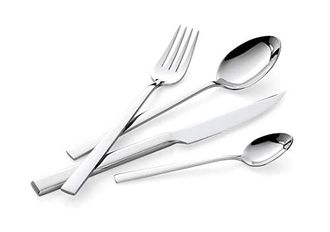 Lagostina Giada Besteck-Set aus Edelstahl 18/10 für 6 Personen, 24 Teile, Besteckset mit 6 Gabeln, 6 Tischmessern, 6 Löffeln, 6 Kaffeelöffeln, 3,5 mm Stärke, Ho