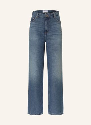 Ganni Straight Jeans blau