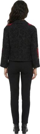 Dolce & Gabbana Womens Black Cotton Full-Length Jacket Clothing