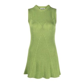 Jil Sander Femme, Tops, Vert, Taille: 38 FR Top A-Line Moss