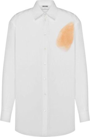 Moschino Homme, Chemises, Blanc, Taille: S Cotton poplin shirt Archive