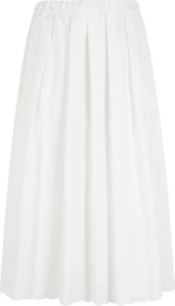 Max Mara Jupe midi Pio - Femme - Jupes - Blanc - Taille: 40 FR
