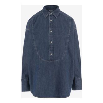 Polo Ralph Lauren Jeanshemd mit geschwungenen N&auml;hten - - Blouses & Shirts - Damen - Blau - XS