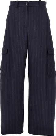 Pinko Pinstriped flannel cargo pants Woman 38