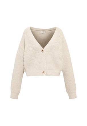 Mavi Damen Button Front Short Cardigan, pumic Stone, XS