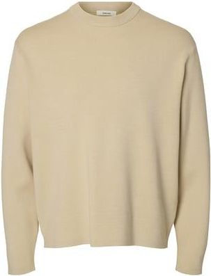 Selected Pull droit &agrave; col c&ocirc;tel&eacute;