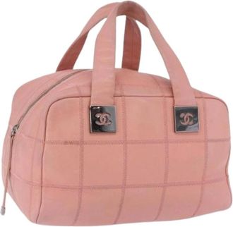 Chanel Sac Boston Vintage doccasion - Femme - Pre-owned - Rose - Taille: ONE Size