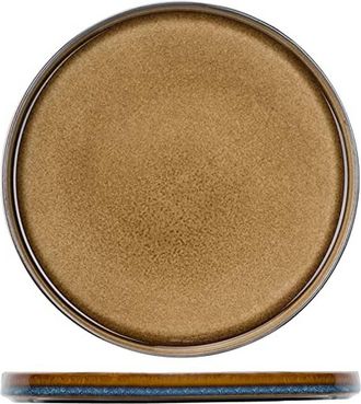 Cosy & Trendy 5950028 Porzellanteller Quintana-bernsteinfarben 27,5 cm
