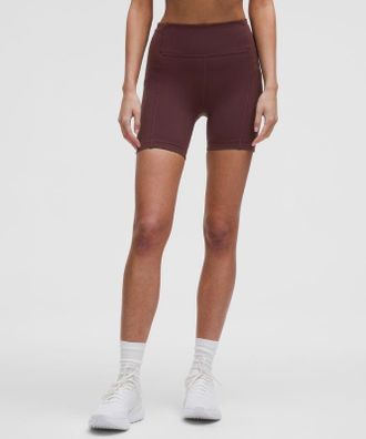 lululemon Short Swift Speed Taille haute pour Femmes - 15 cm - Violet - Taille 0