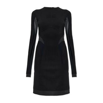 The Attico Femme, Robes, Noir, Taille: 38 FR Robe ajust&eacute;e avec empi&egrave;cements transparents