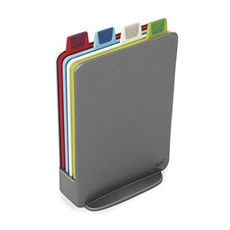 Joseph Joseph Index Mini - 4-teiliges Schneidebrett-Set - graphit, 15x4x24 cm