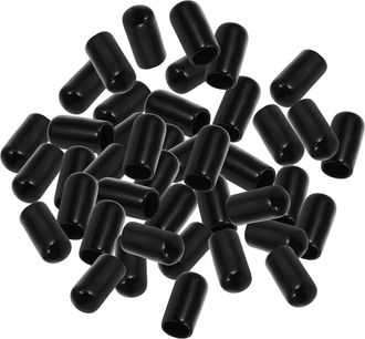 BESPORTBLE 50 St&uuml;ck Schwarze Gummi Flaschenausgie&szlig;er Schutzkappen Staubschutz f&uuml;r Spirituosen Weinflaschen Wiederverwendbare Verschlusskappen Bar Zubeh&ouml;r Leicht 