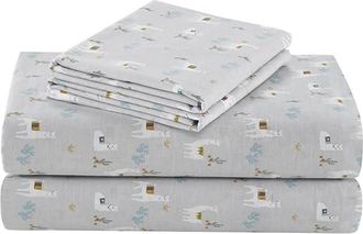 Comfort Spaces Bettlaken-Set, 100% Baumwolle, atmungsaktiv, mit 30,5 cm elastischer Tasche, für Matratzen bis 35,6 cm, gemütliche Ganzjahres-Bettwäsche, Kissenbezug,