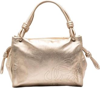 Loewe Sac &agrave; main Pre-owned en cuir Nappa m&eacute;tallis&eacute; - Femme - Pre-owned - Beige - Taille: ONE Size