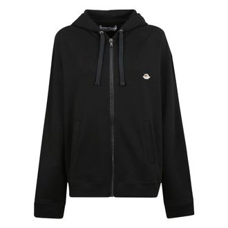Fiorucci Femme, Sweatshirts et sweats à capuche, Noir, Taille: 40 FR Sweat à capuche noir avec fermeture éclair