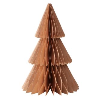 Boltze Boltze Weihnachtsbaum Papierbaum Tanne Favora H&ouml;he 40 cm matt beige