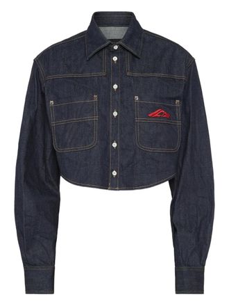 Dsquared2 chemise en jean à coupe crop - Bleu