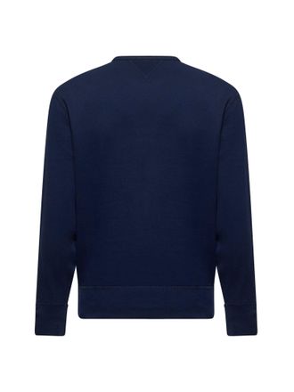 Polo Ralph Lauren Mens Sweatshirt Cotton-Blend Blue Sweatshirts Sweater