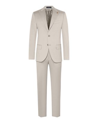 Sartoria Latorre Einreiher-Anzug aus Schurwolle mit steigendem Revers in